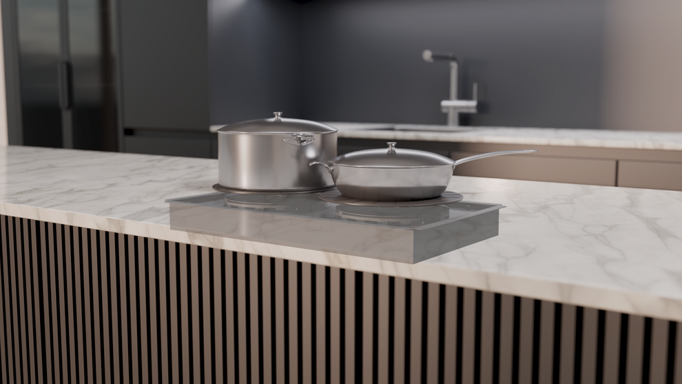 2 Burner Invisible cooktop – Invisible Induction