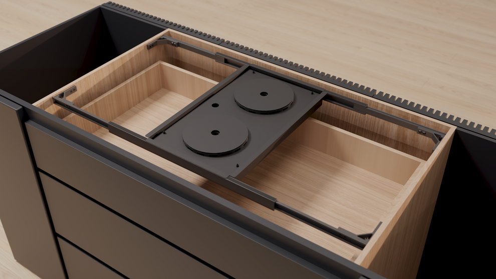 2 Burner Invisible cooktop – Invisible Induction