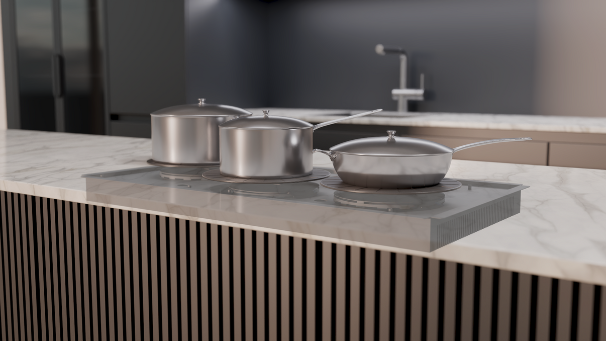 3 Burner Invisible Cooktop – Invisible Induction