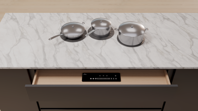 3 Burner Invisible Cooktop – Invisible Induction