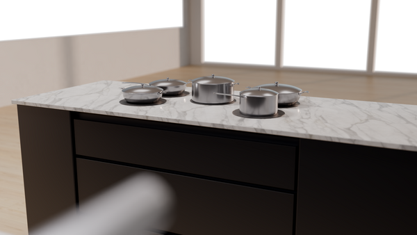 5 Burner Invisible Cooktop – Invisible Induction