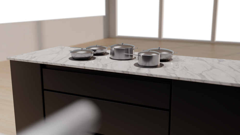 5 Burner Invisible Cooktop – Invisible Induction